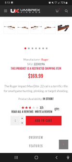 Break Barrel - Ruger Impact Max Elite .22 | Hard Air Magazine Community